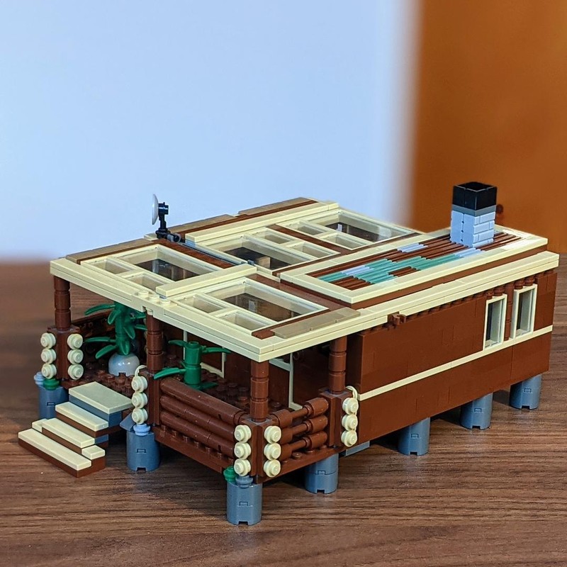 LEGO MOC Wooden Cabin by Brickhouse42043 | Rebrickable - Build with LEGO