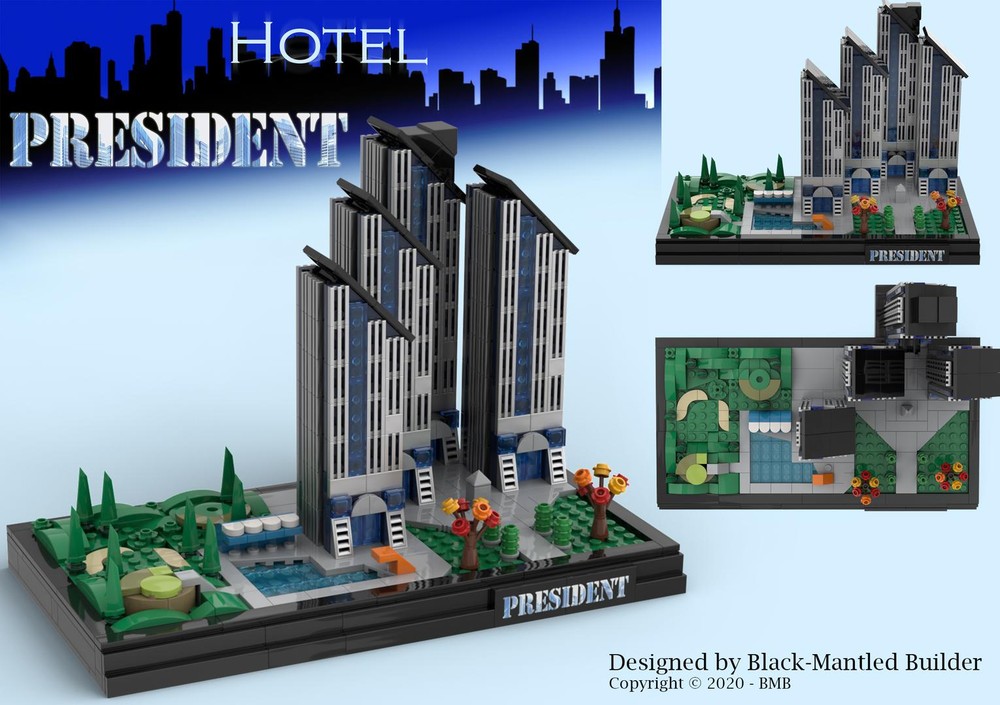 LEGO MOC-57933 President – Hotel by Black-Mantled Builder | Rebrickable ...