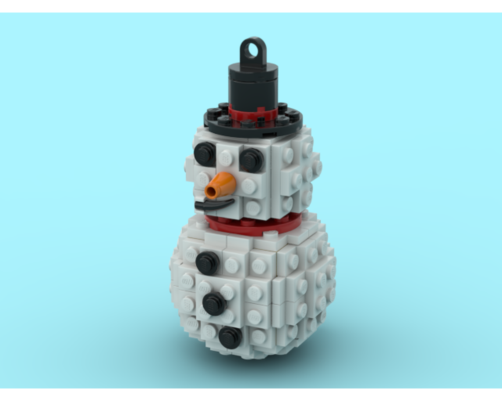 LEGO MOC Snowman Ornament by Solobuilder1 | Rebrickable - Build with LEGO