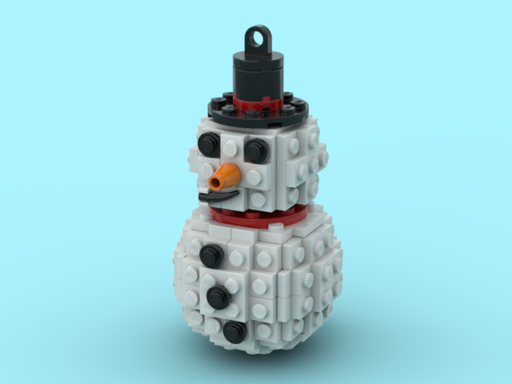 LEGO MOC Snowman Ornament by Solobuilder1 | Rebrickable - Build with LEGO