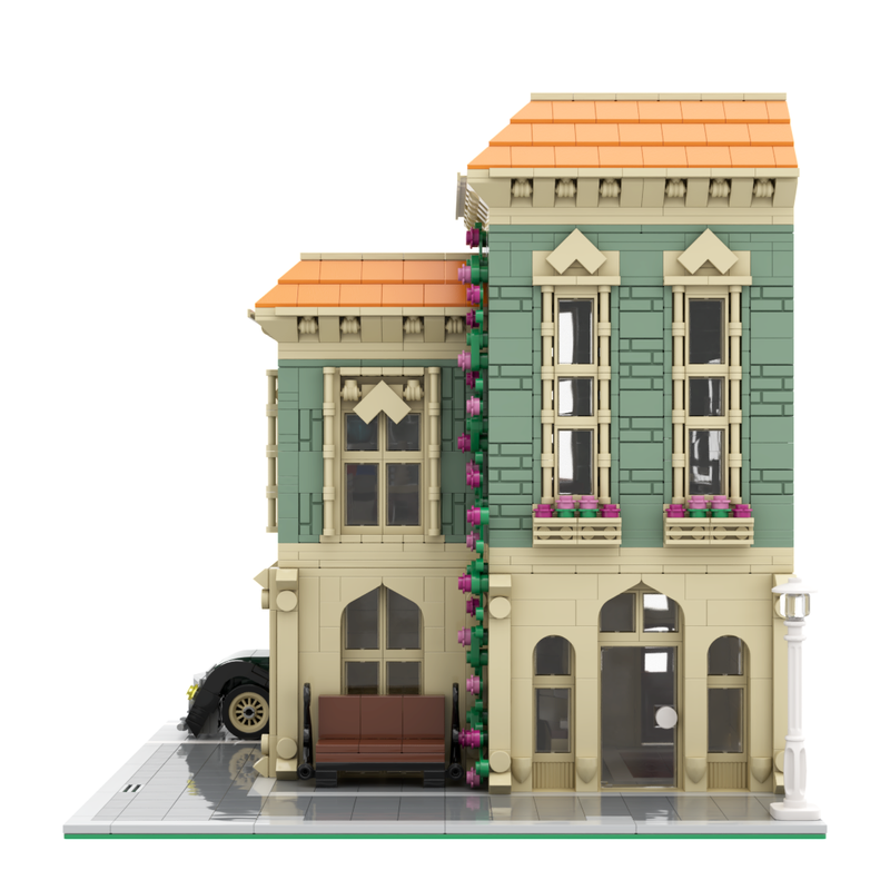 LEGO MOC Modular Post Office + Delivery Car by MOC_Expert | Rebrickable ...