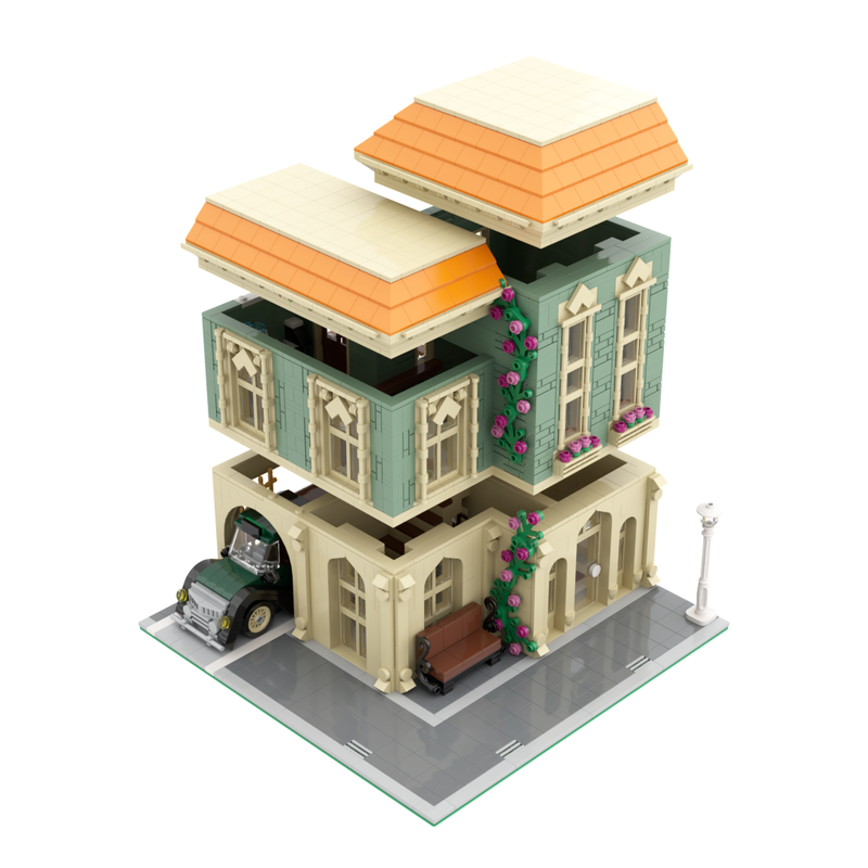 LEGO MOC Modular Post Office + Delivery Car by MOC_Expert | Rebrickable ...