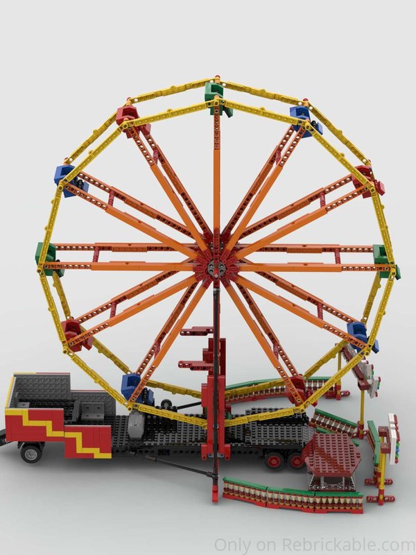 LEGO MOC Fairground Ferris Wheel by Gdale | Rebrickable - Build with LEGO