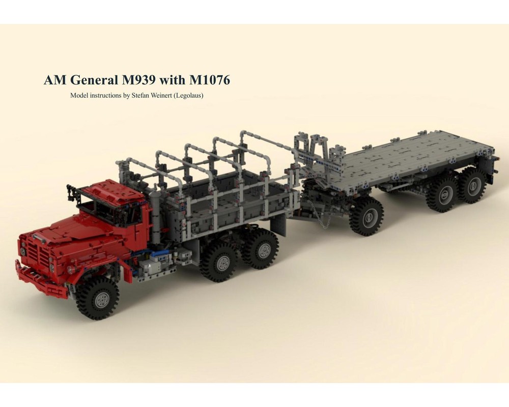 LEGO MOC AM General M939 with M1076 Trailer by legolaus | Rebrickable ...