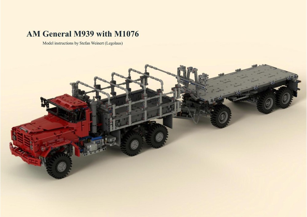 LEGO MOC AM General M939 with M1076 Trailer by legolaus | Rebrickable ...