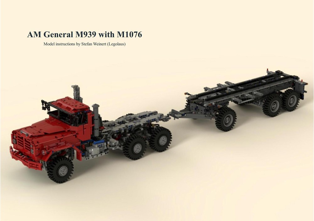 LEGO MOC AM General M939 with M1076 Trailer by legolaus | Rebrickable ...