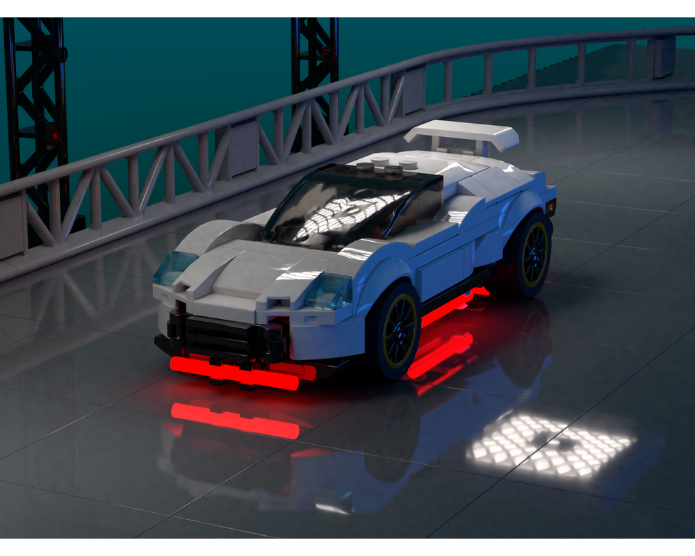LEGO MOC Supercar with neon lights by bassdj | Rebrickable - Build with ...