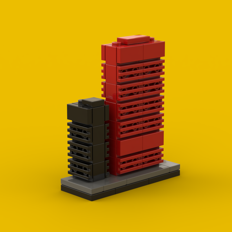 Lego Moc Micro Chicago Cna Center By Bricole Rebrickable Build