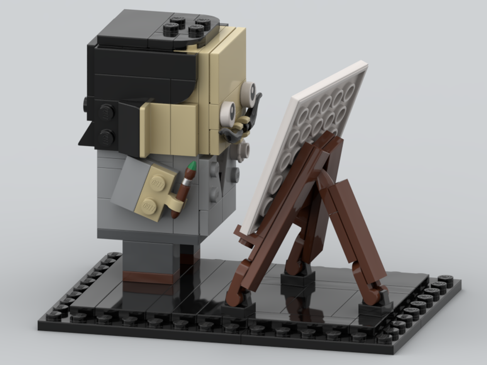 LEGO MOC Brickheadz - Salvador Dali by Thierry | Rebrickable - Build ...