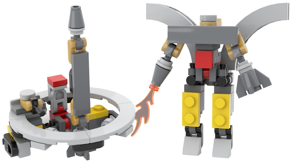 LEGO MOC-58129 Transformers Micro G1 Omega Supreme Mini Rocket Mecha by ...