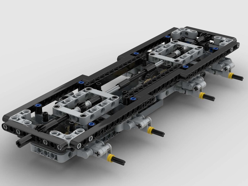 LEGO MOC Simple 8x8 Chassis V2 by Seswaroto | Rebrickable - Build with LEGO