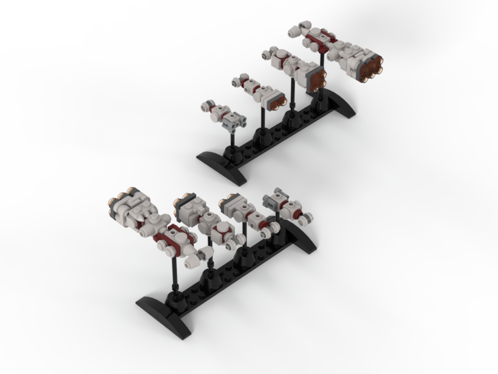 LEGO MOC Mini & Micro Size Tantive by jellco | Rebrickable - Build with LEGO