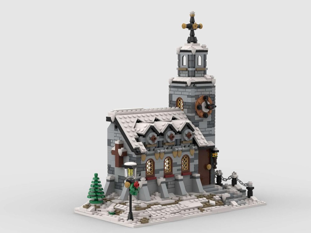 LEGO MOC Little Winter Church by Little_Thomas | Rebrickable - Build ...