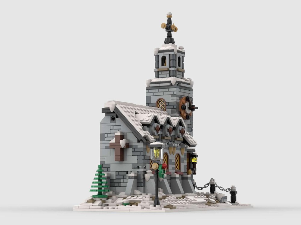 LEGO MOC Little Winter Church by Little_Thomas | Rebrickable - Build ...