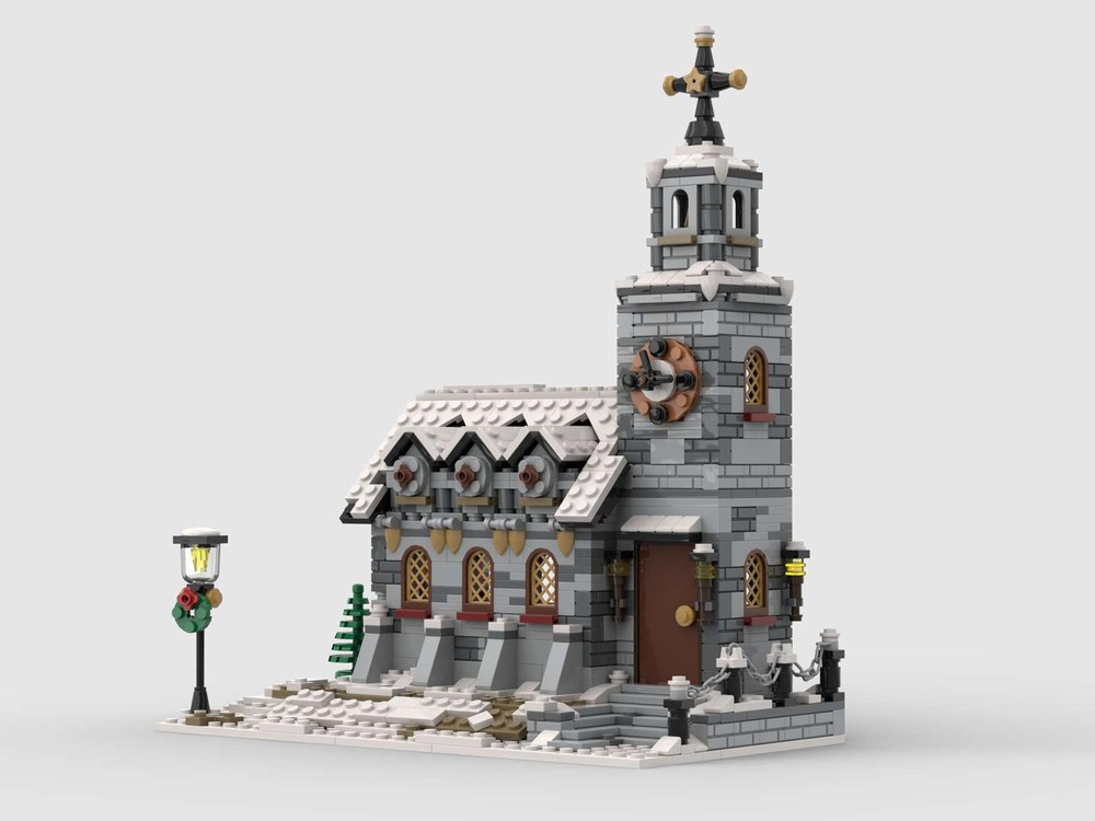 LEGO MOC Little Winter Church by Little_Thomas | Rebrickable - Build ...