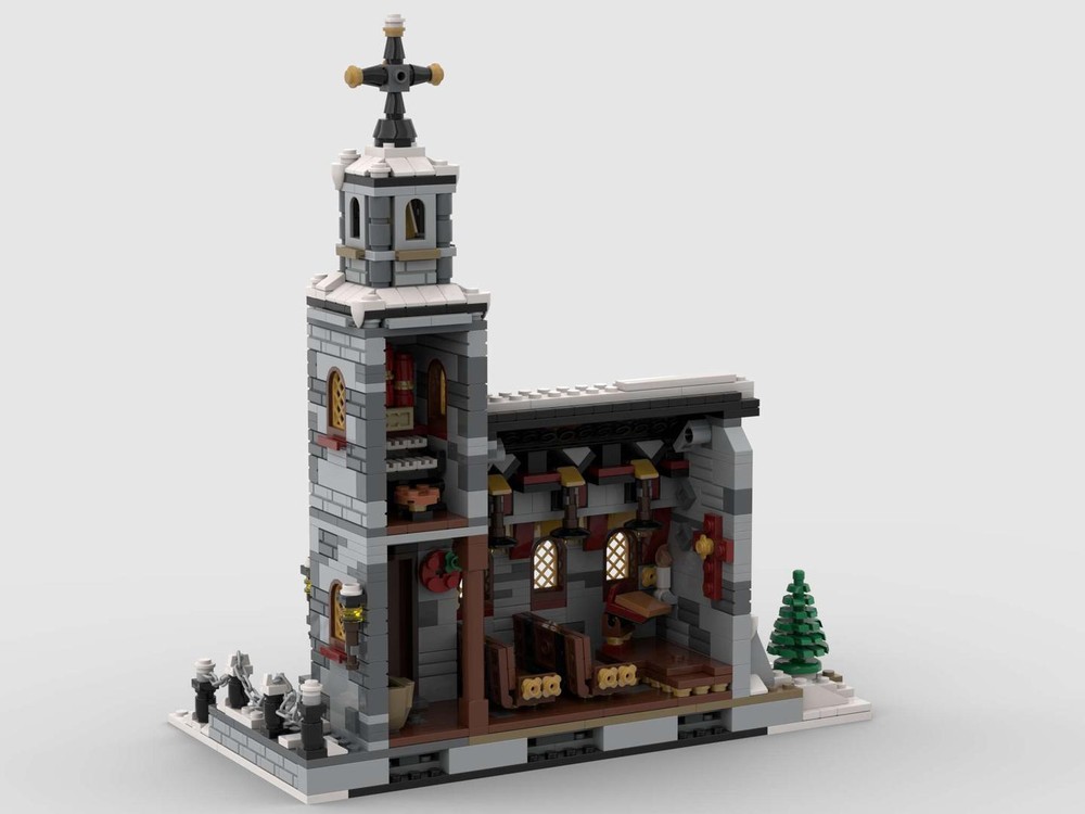 LEGO MOC Little Winter Church by Little_Thomas | Rebrickable - Build ...