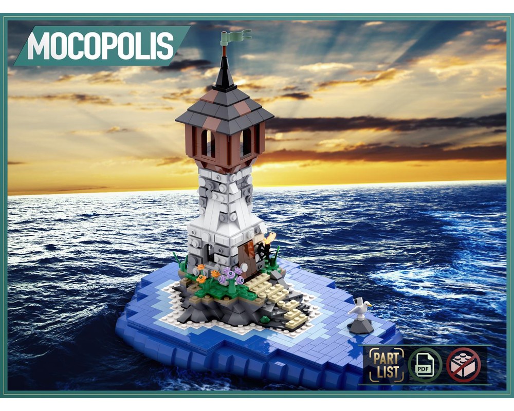 LEGO MOC Mini Lighthouse by MOCOPOLIS | Rebrickable - Build with LEGO