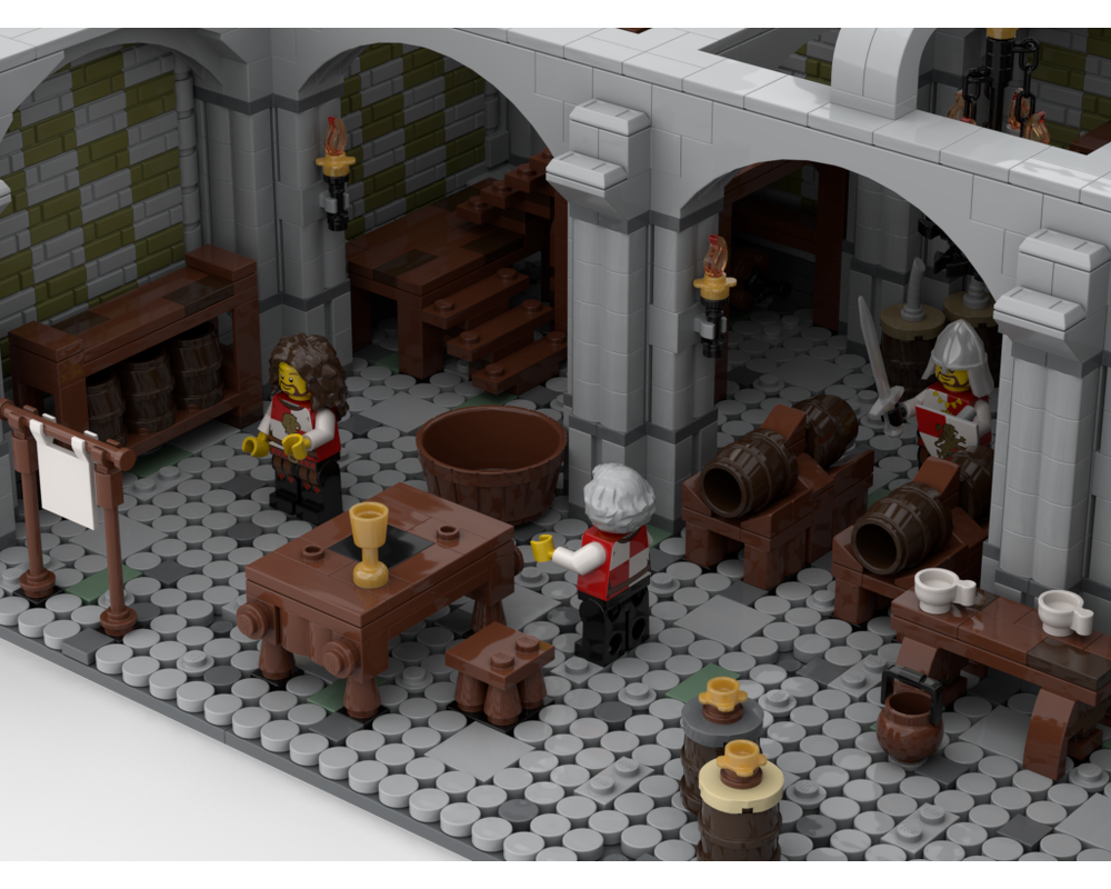 LEGO MOC Medieval wine cellar by Huebre | Rebrickable - Build with LEGO
