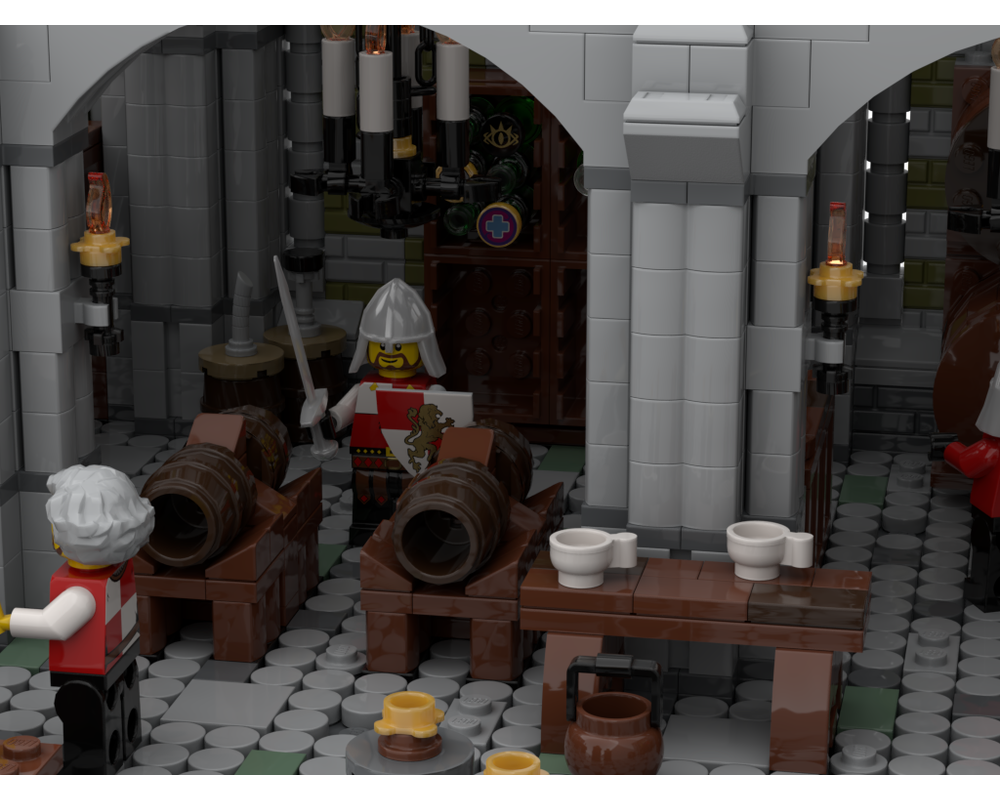 LEGO MOC Medieval wine cellar by Huebre | Rebrickable - Build with LEGO