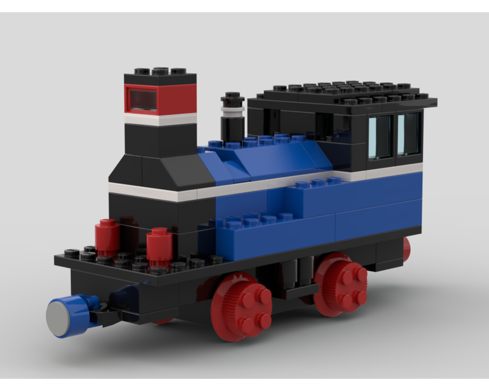LEGO MOC blue locomotive by The long lego liftarm | Rebrickable - Build ...