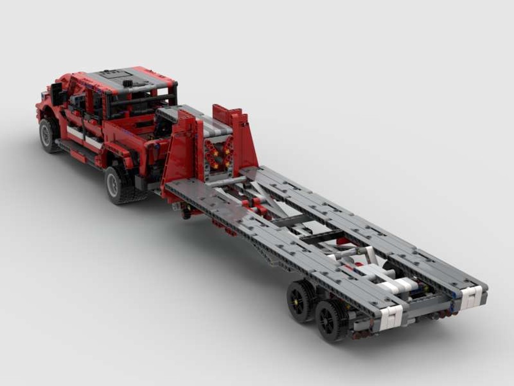LEGO MOC Dodge RAM Dually Pickup Truck (DRW) with trailer and Bowman ...