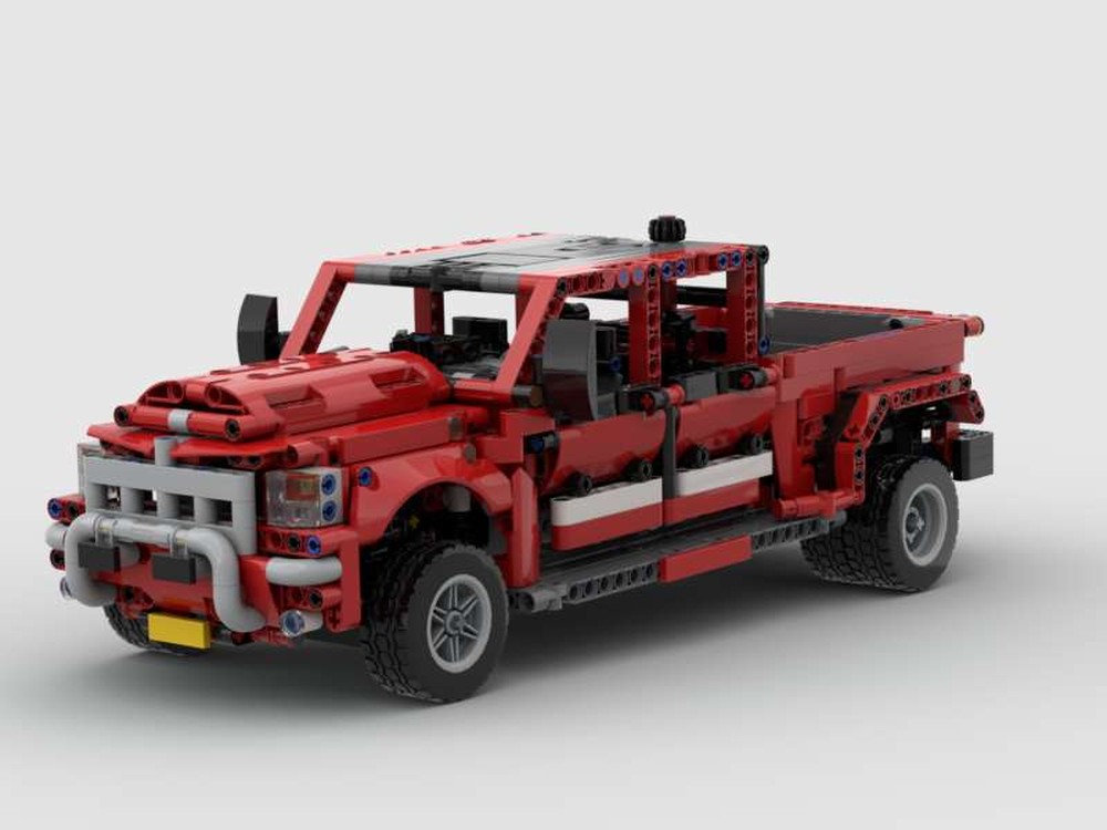 LEGO MOC Dodge RAM Dually Pickup Truck (DRW) with trailer and Bowman ...