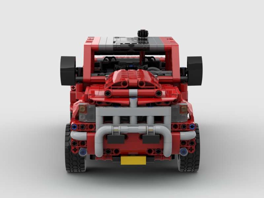 LEGO MOC Dodge RAM Dually Pickup Truck (DRW) with trailer and Bowman ...