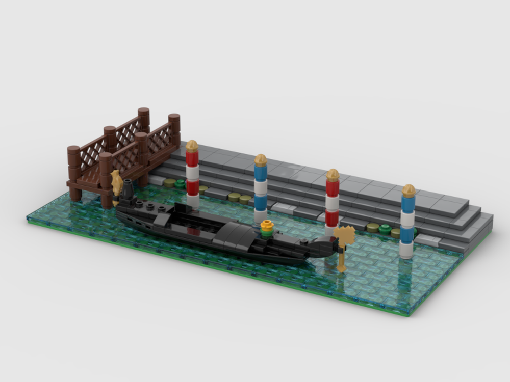 LEGO MOC Venetian Canal Scene in front of the Doge's Palace by ...