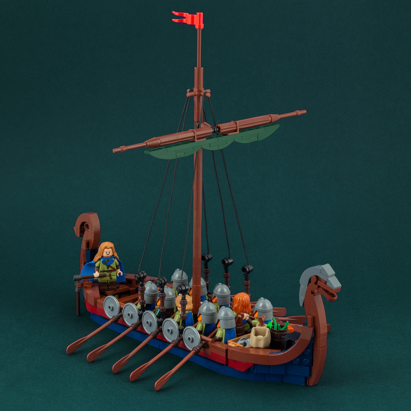 LEGO MOC LEGO Viking Longship by JonasKramm | Rebrickable - Build with LEGO
