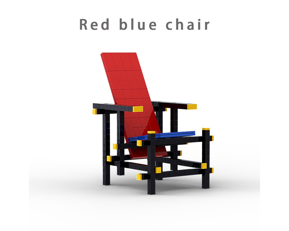 LEGO MOC Red blue chair by xiaowang | Rebrickable - Build with LEGO