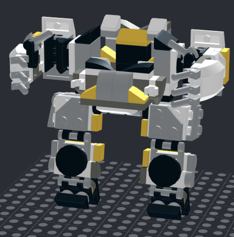 LEGO MOC T-12 Defensive Mech by Cloud-E13 | Rebrickable - Build with LEGO