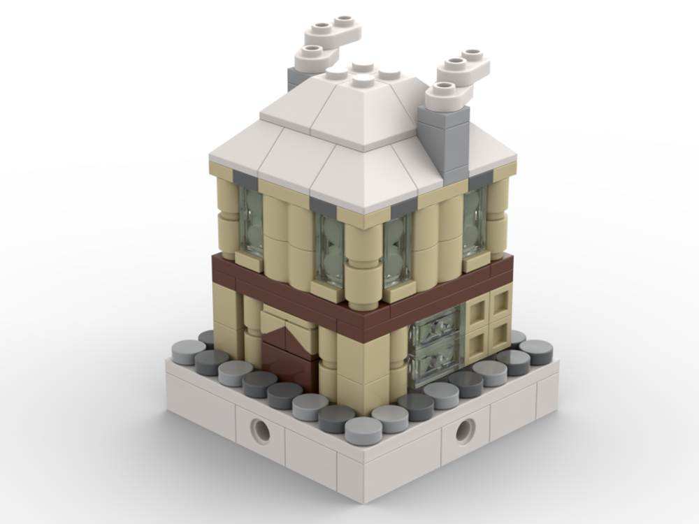 Lego Moc Winter Village House 2 By Serenity Rebrickable Build With