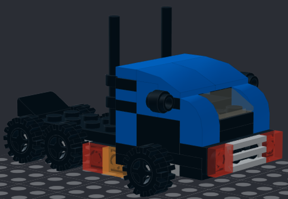 LEGO MOC MicroScale SemiTruck by Cloud-E13 | Rebrickable - Build with LEGO