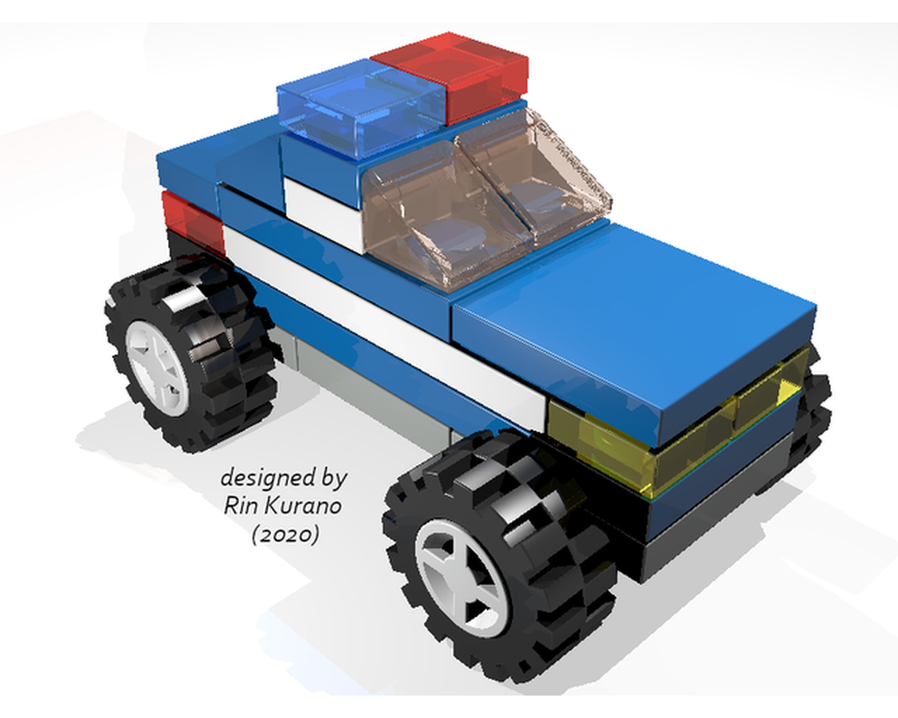 LEGO MOC police car (Microscale) by RinKur | Rebrickable - Build with LEGO