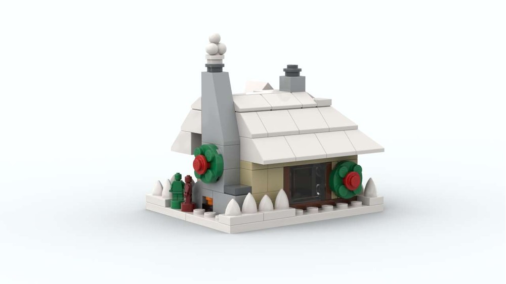LEGO MOC Mini Winter House by BrickIntelligence | Rebrickable - Build ...
