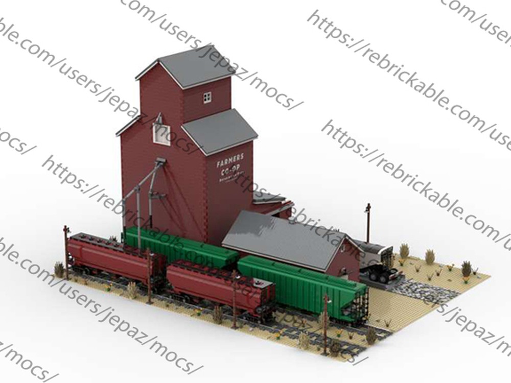 LEGO MOC Grain Co-Op by jepaz | Rebrickable - Build with LEGO