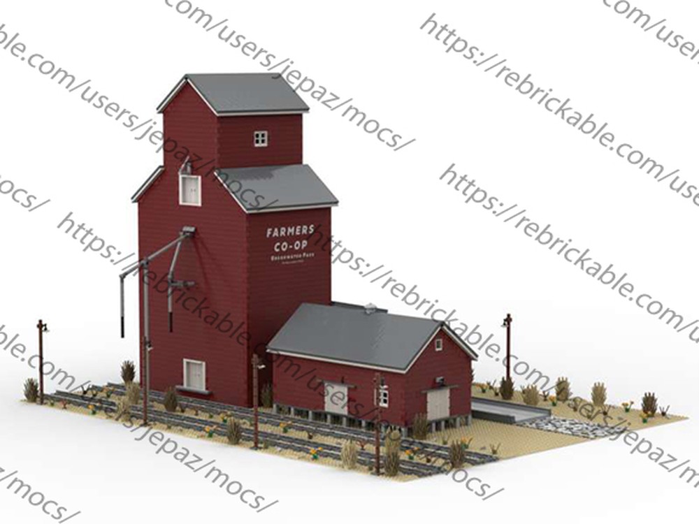 LEGO MOC Grain Co-Op by jepaz | Rebrickable - Build with LEGO