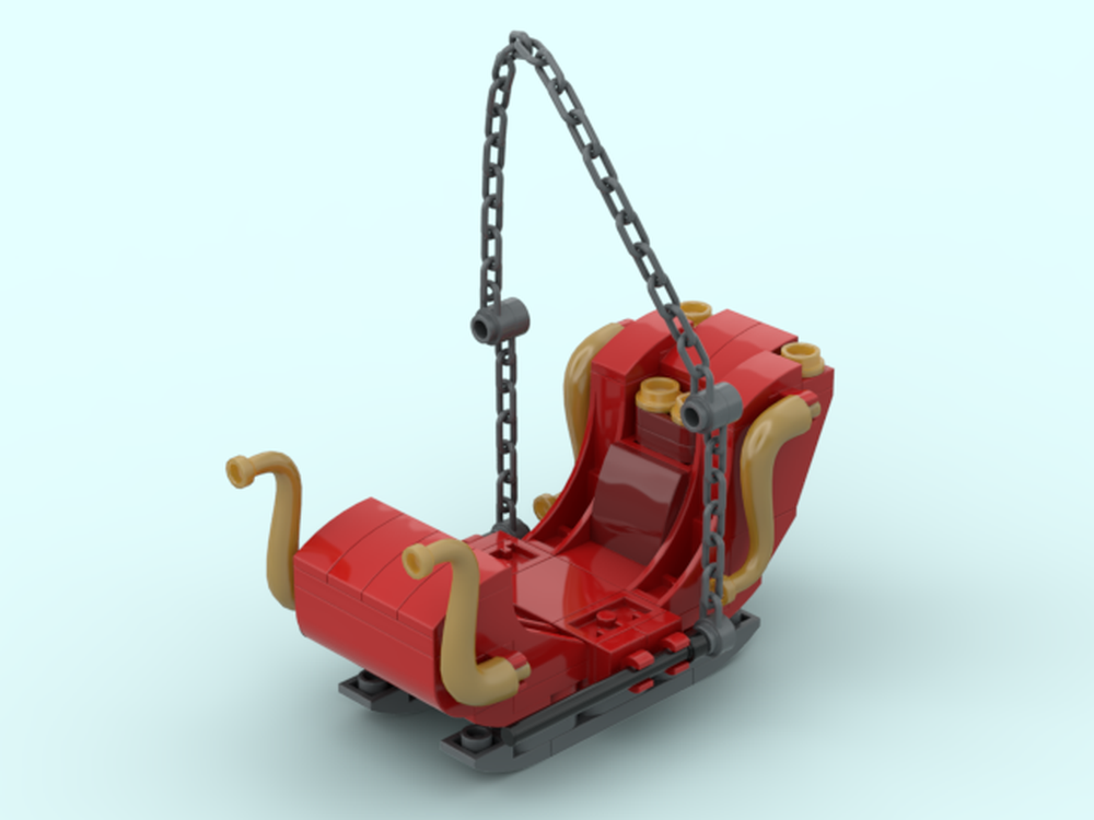 Lego Moc Santas Sleigh Ornament By Solobuilder1 Rebrickable Build