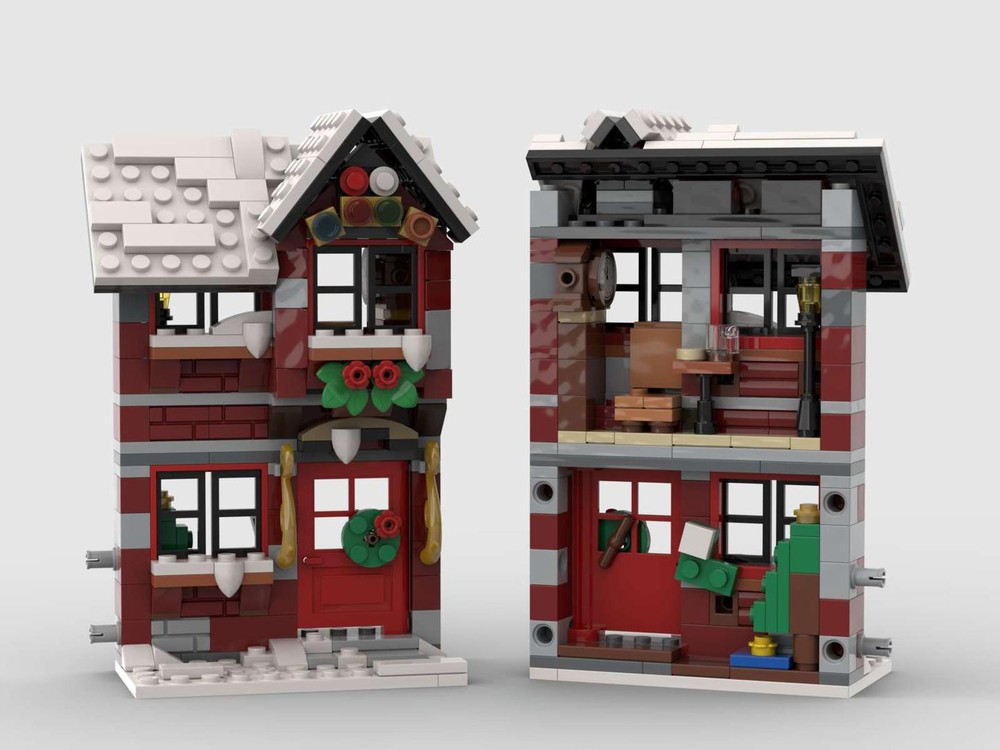 LEGO MOC Three Little Winter Houses by Little_Thomas | Rebrickable ...