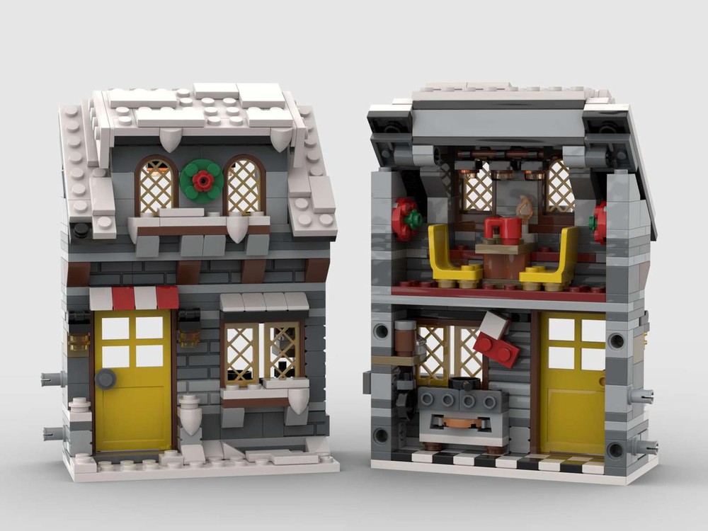 LEGO MOC Three Little Winter Houses by Little_Thomas | Rebrickable ...
