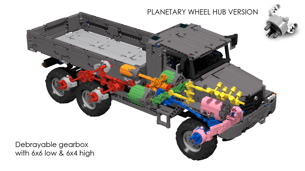 LEGO MOC 6x6 Offroad Truck by Superkoala | Rebrickable - Build with LEGO