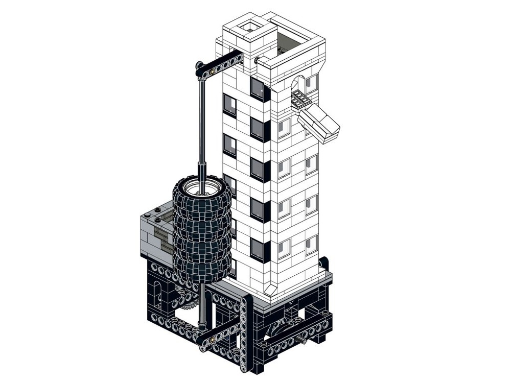 Lego Moc Gbc Extensible Tower V21 By Nonsensewars Rebrickable