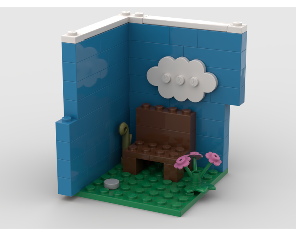 LEGO MOC Park Bench Minifigure Habitat for Display by loboschingu ...