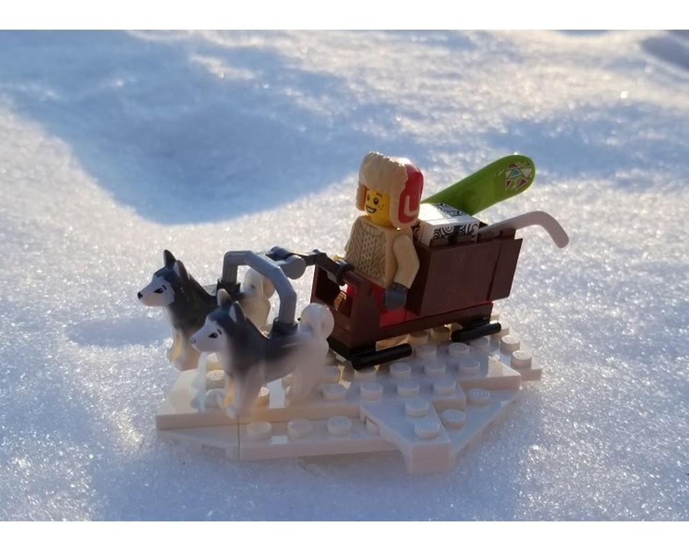 LEGO MOC Dog Sleigh In Snow by Chantel_builds | Rebrickable - Build ...