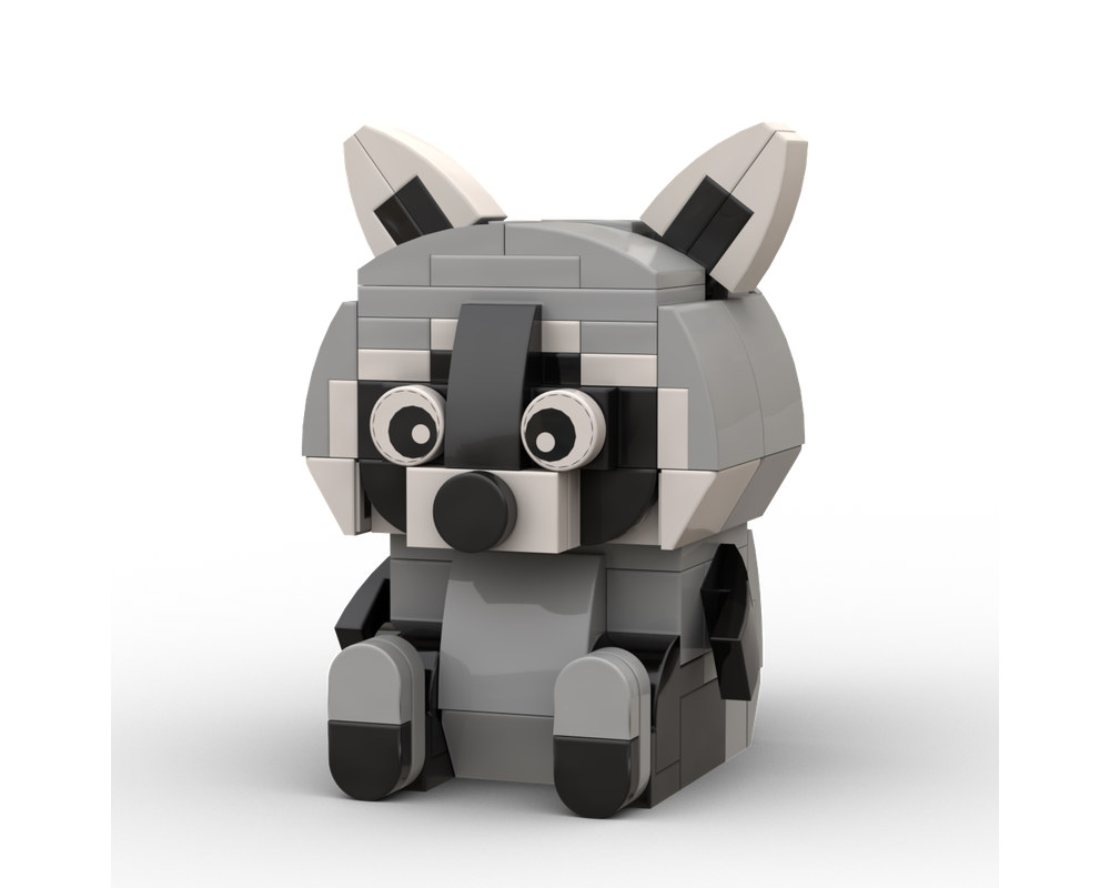 LEGO MOC Raccoon by Sirpixon | Rebrickable - Build with LEGO