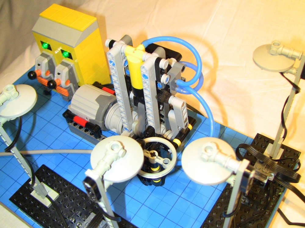 LEGO MOC Lego Pneumatic Electic Generator Set by Hans56 | Rebrickable ...