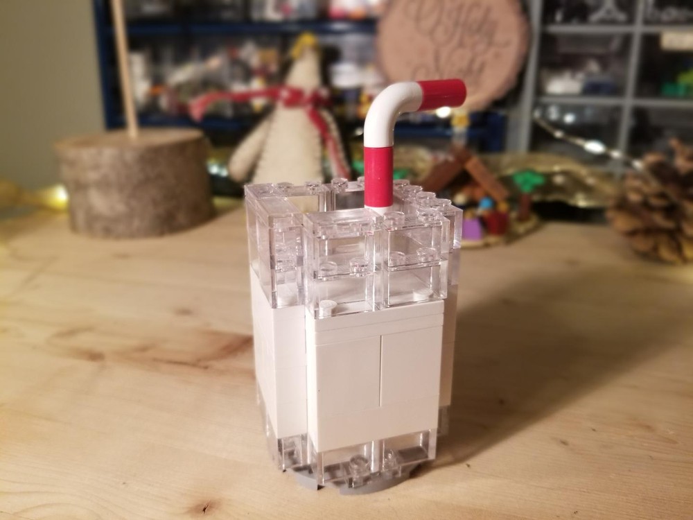 LEGO MOC glass of milk by Chantel_builds | Rebrickable - Build with LEGO