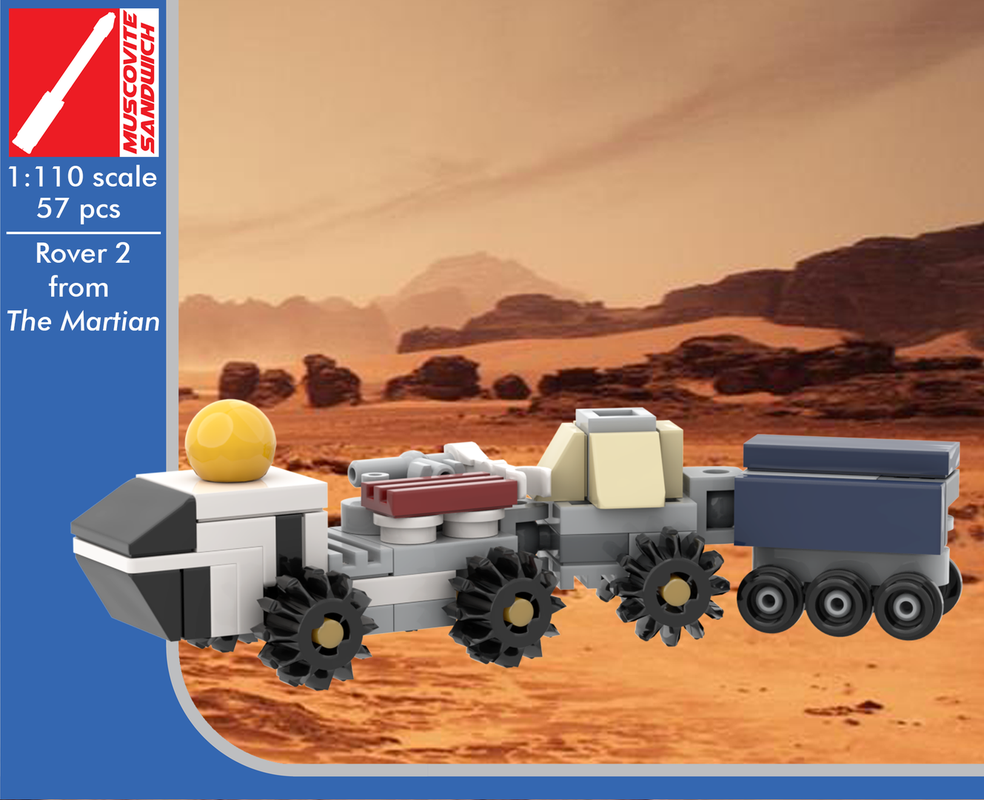 LEGO MOC Mark Watney's rover from The Martian [1:110 scale] by smazmats ...