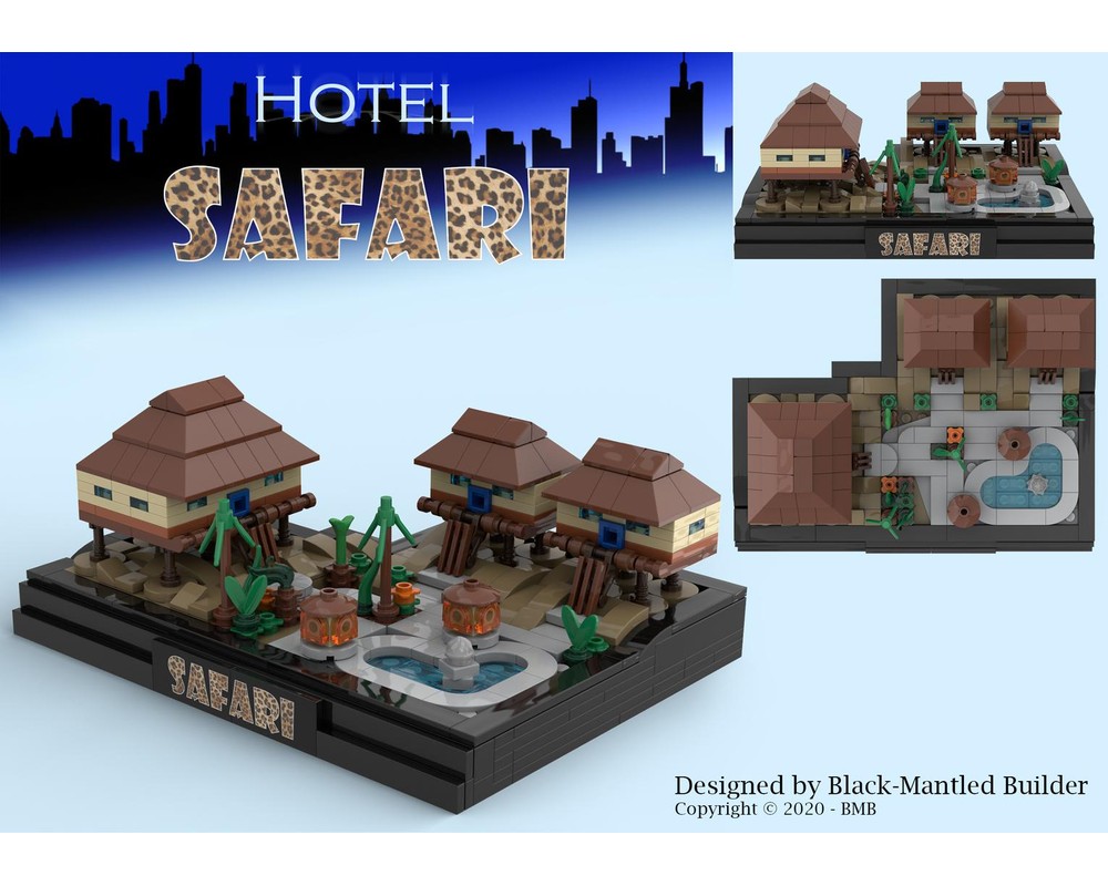 LEGO MOC Safari – Hotel by Black-Mantled Builder | Rebrickable - Build ...