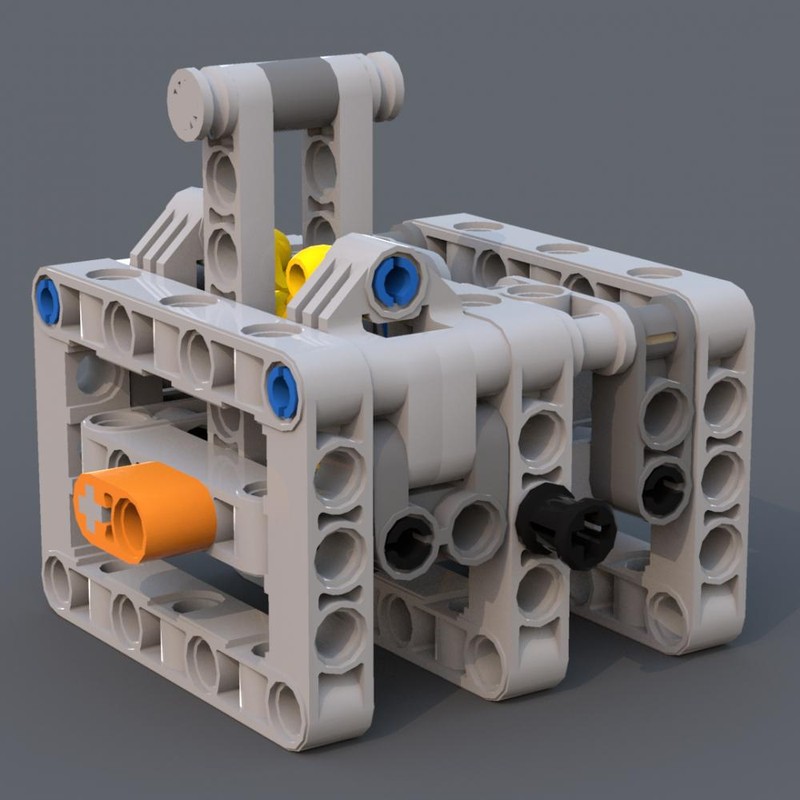 LEGO MOC Compact 90° stepper by Didumos | Rebrickable - Build with LEGO